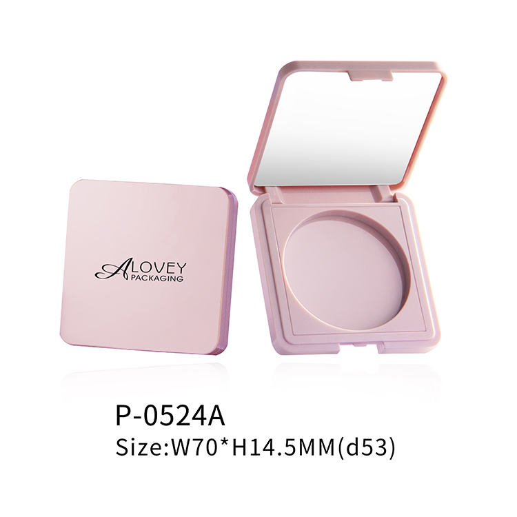 Square blush compact case highlighter case compact powder case